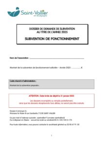 Dossier de subvention - Ville de Saint-Vallier - 71